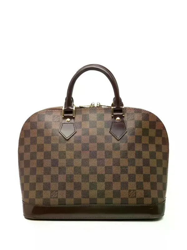 LOUIS VUITTON 2005 Damier Ebene Alma Pm Handbag