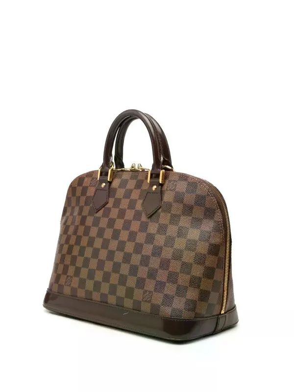 LOUIS VUITTON 2005 Damier Ebene Alma Pm Handbag