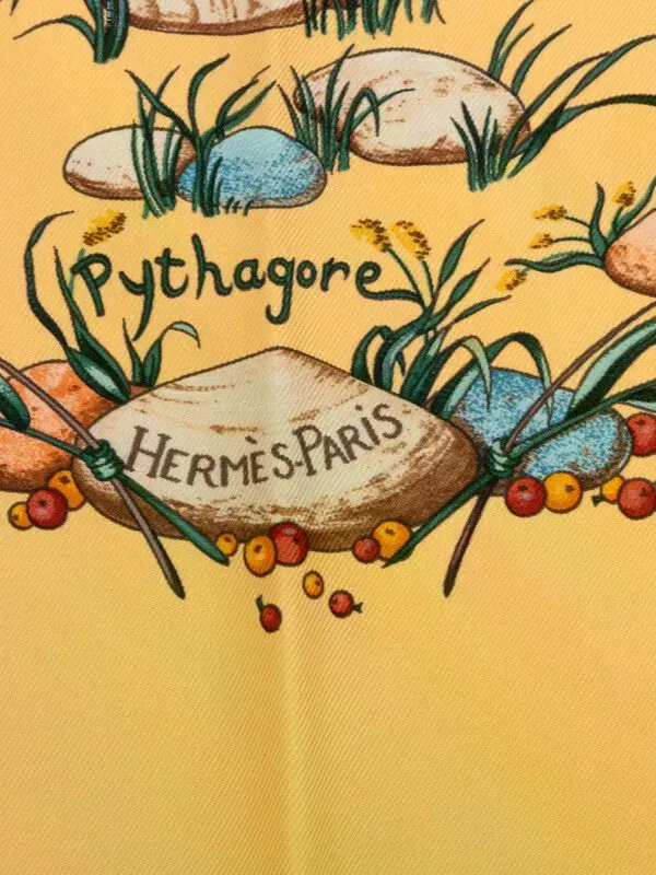 Hermès 2000-2026 Pythagore Silk Scarf 90 Scarves