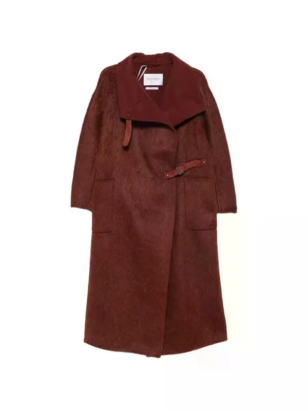 Max Mara Buckle-fastening High-neck Coat