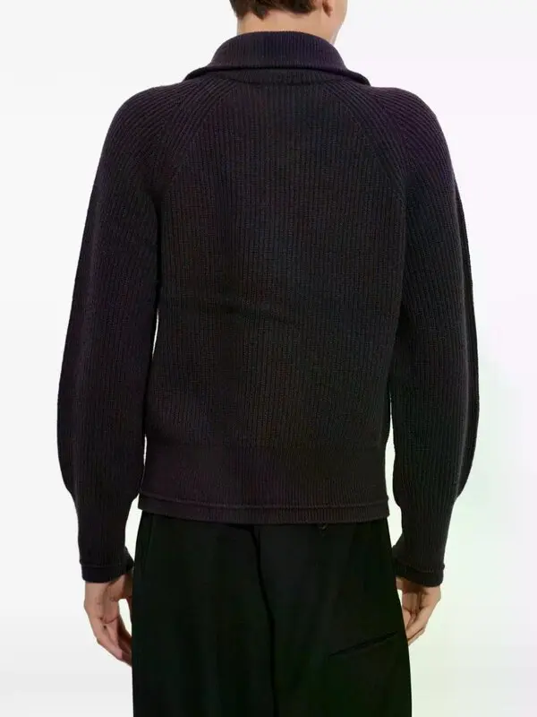 ENTIRE STUDIOS Ribbed-knit Wool Cardigan