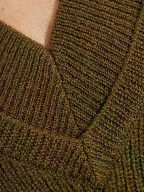 ENTIRE STUDIOS V-neck Elbow-patch Sweater