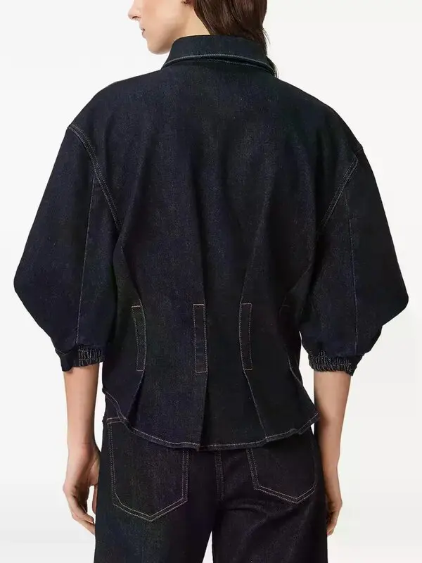 ALLSAINTS Nancy Puff-sleeve Denim Shirt