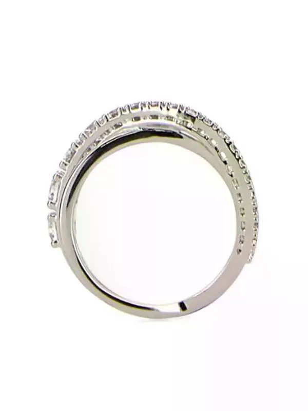 SWAROVSKI Twist Rows Ring - Silver