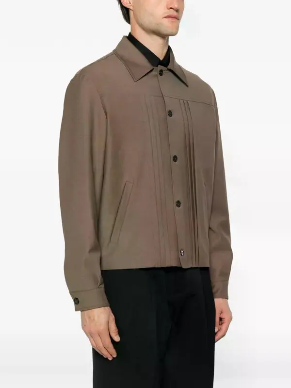 LOW BRAND Fold Pleated-detail Jacket