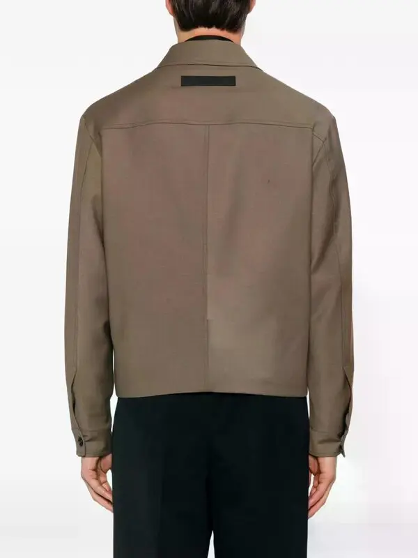 LOW BRAND Fold Pleated-detail Jacket