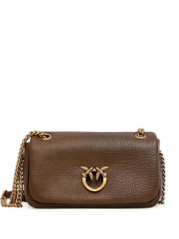 Pinko Logo-plaque Shoulder Bag - Brown