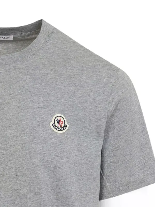 Moncler Logo-patch T-shirt - Grey