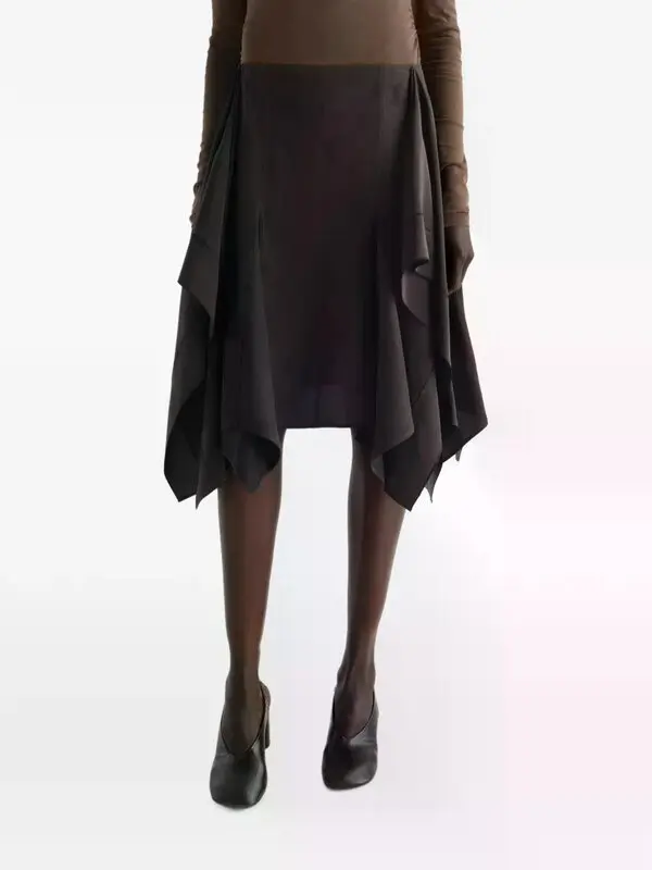 LEMAIRE Panelled Skirt In Silk And Viscose Cloth