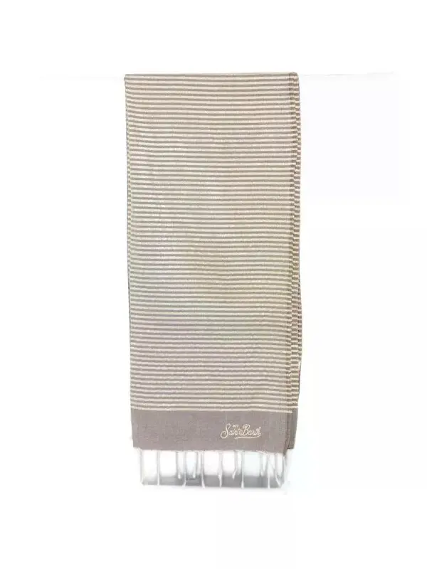 MC2 SAINT BARTH Striped Fringed Towel