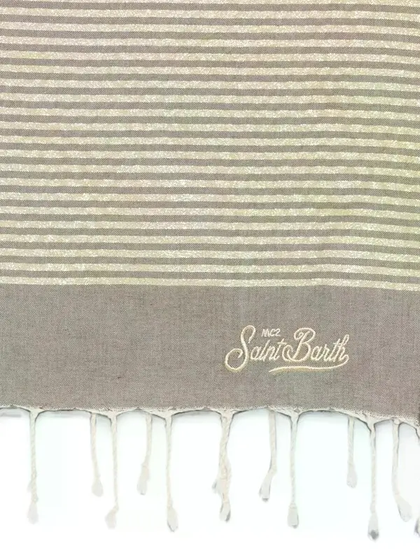 MC2 SAINT BARTH Striped Fringed Towel