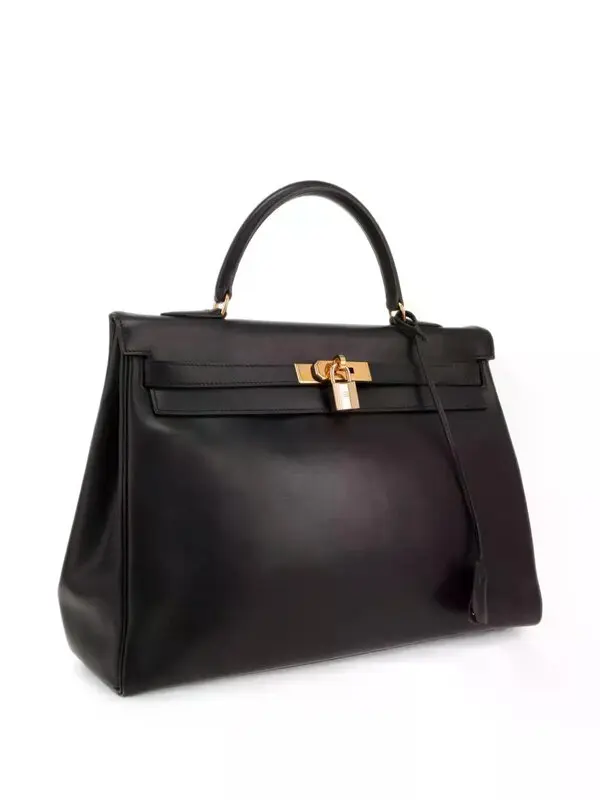 Hermès 1996 35 Kelly Tote Bag - Black