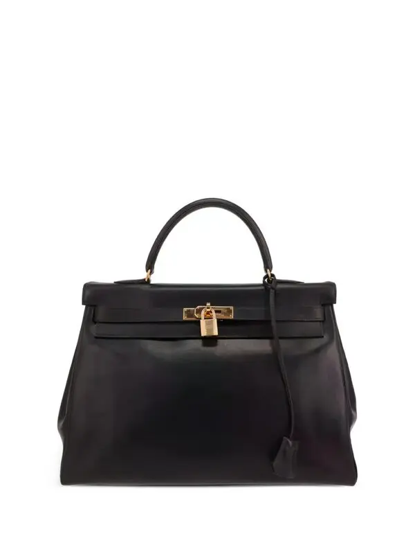Hermès 1996 35 Kelly Tote Bag - Black