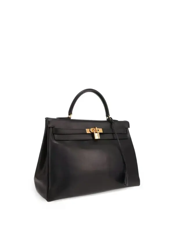 Hermès 1996 35 Kelly Tote Bag - Black