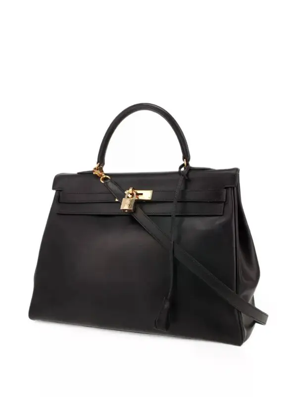 Hermès 1996 35 Kelly Tote Bag - Black