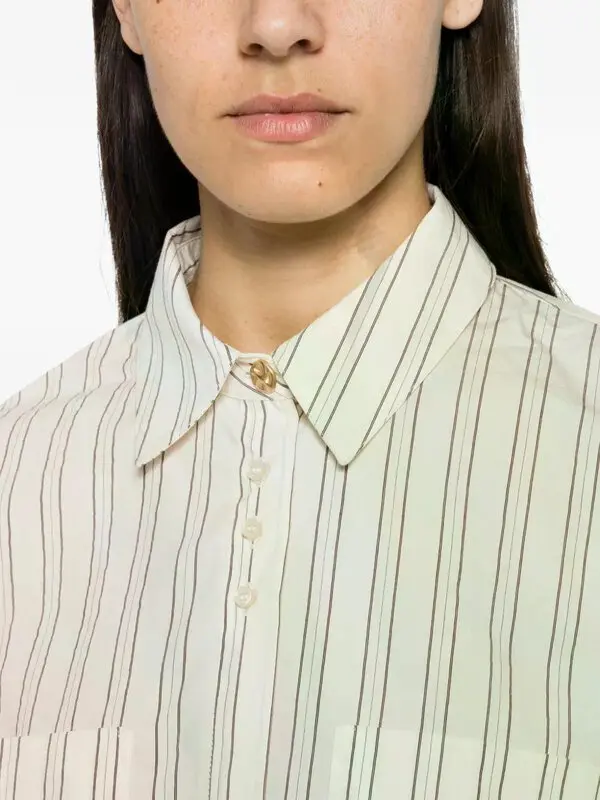 SESSUN Cecily Striped Pussy-bow Shirt