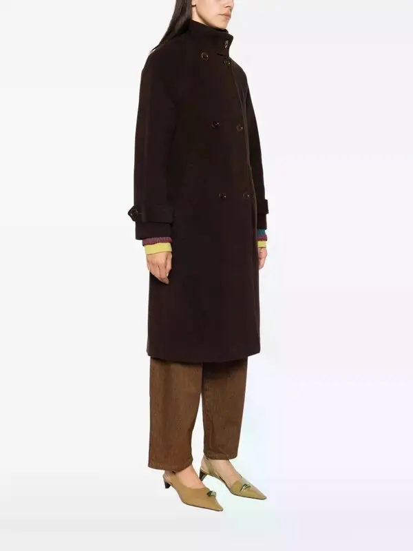 SESSUN Bleeckett Double-breasted High-neck Coat