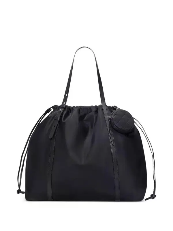 Mz Wallace Large Waverly Drawstring Tote Bag - Black