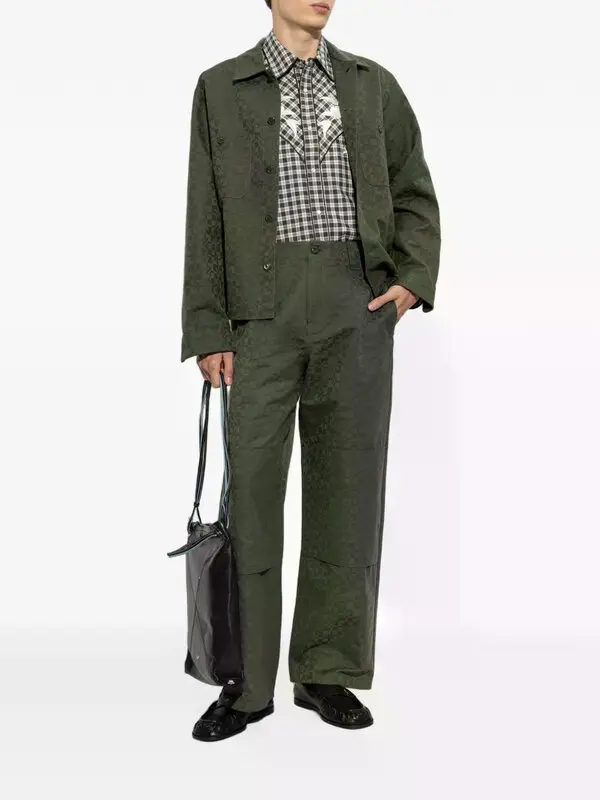 Kenzo Floral-embroidered Gingham Shirt