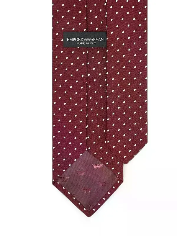 Emporio Armani Polka-dot Silk Tie