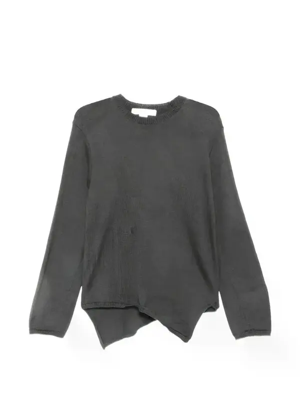 Comme Des Garçons Asymmetric-hem Sweater - Grey