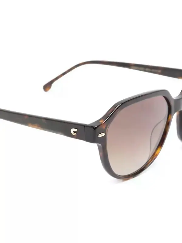 Carrera Eyewear Tortoiseshell-effect Geometric-frame Sunglasses