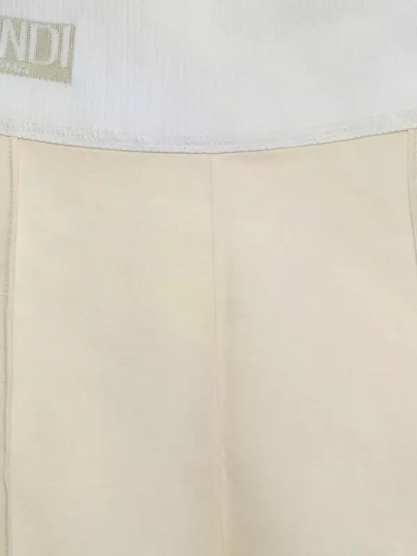 Fendi Straight-leg Logo-waistband Trousers