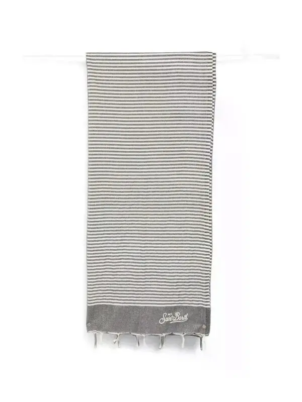 MC2 SAINT BARTH Striped Fringed Towel