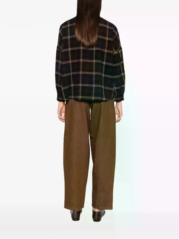 SESSUN Deliwool Check-pattern Shirt