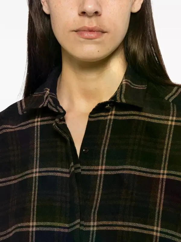 SESSUN Deliwool Check-pattern Shirt