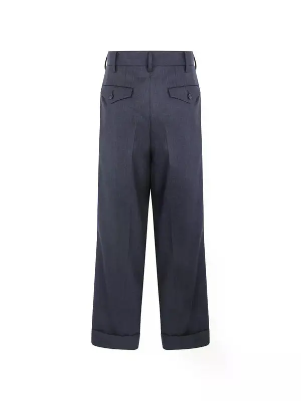 Junya Watanabe Pinstripe-pattern Pleated Trousers