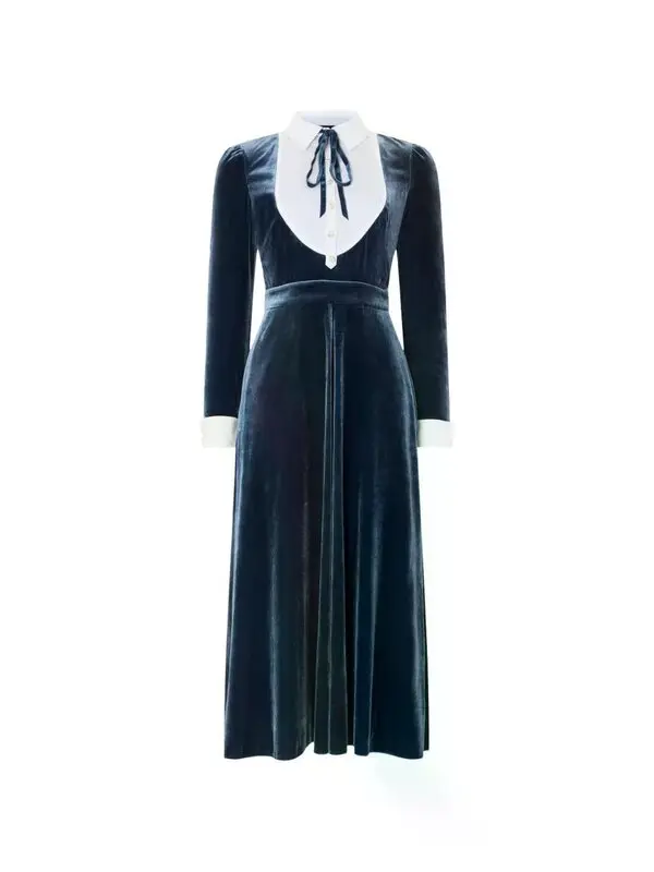 TEMPERLEY LONDON Midi Pompidou Dress - Blue