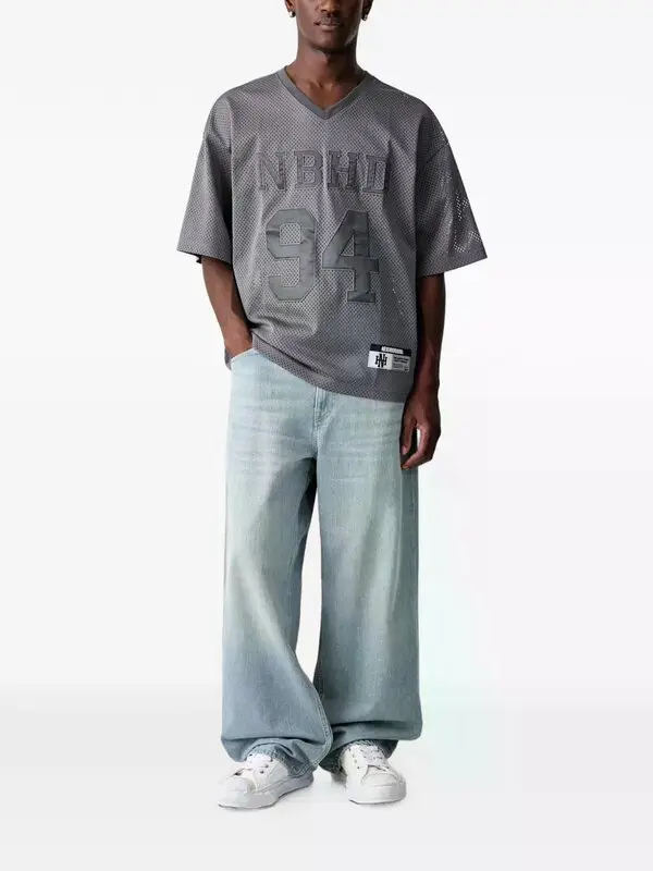 NEIGHBORHOOD Logo-patch Mesh T-shirt