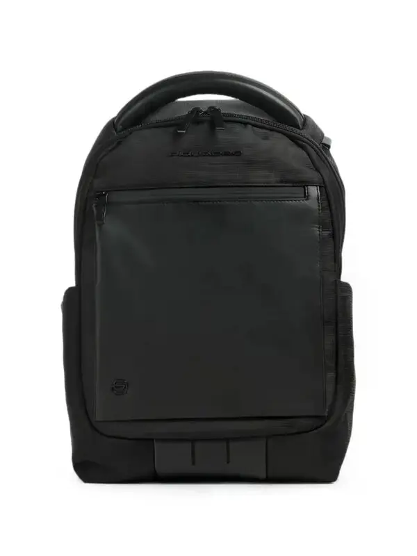PIQUADRO Leather-trim Panelled Backpack