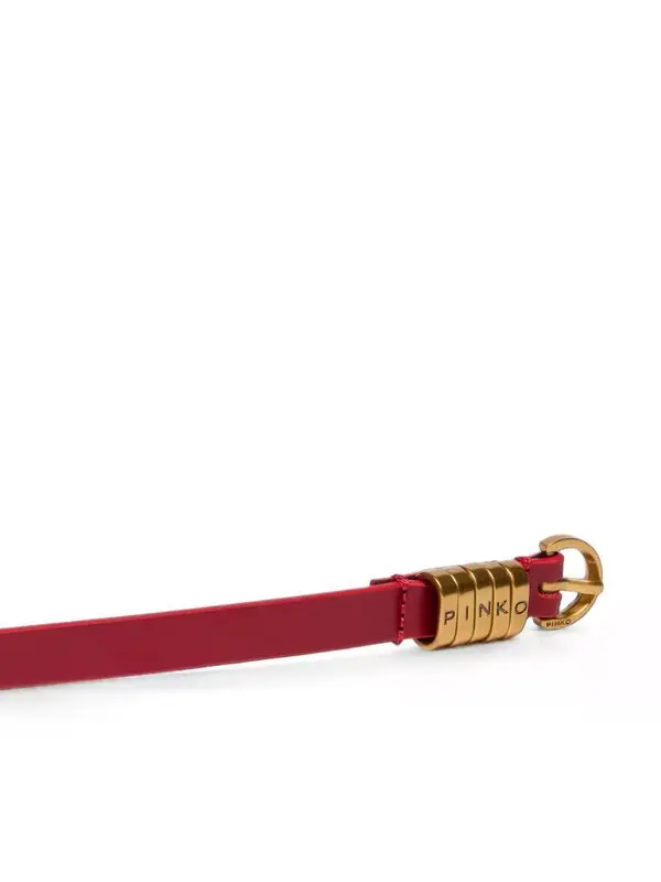 Pinko 1.2-cm Belt With Lettering Logo - Red