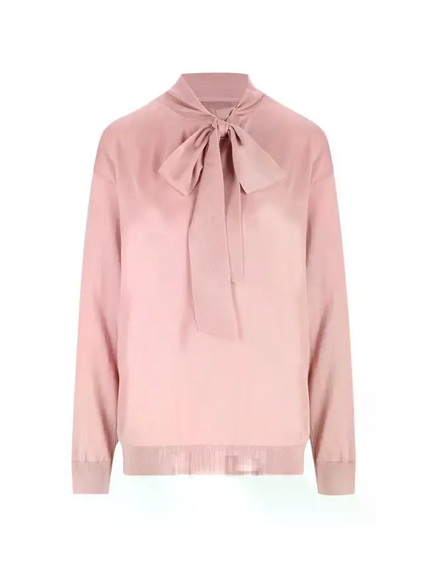 Valentino Garavani Bow-detail Vlogo Sweater - Pink