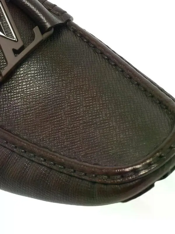 LOUIS VUITTON Monte Carlo Leather Loafers - Brown