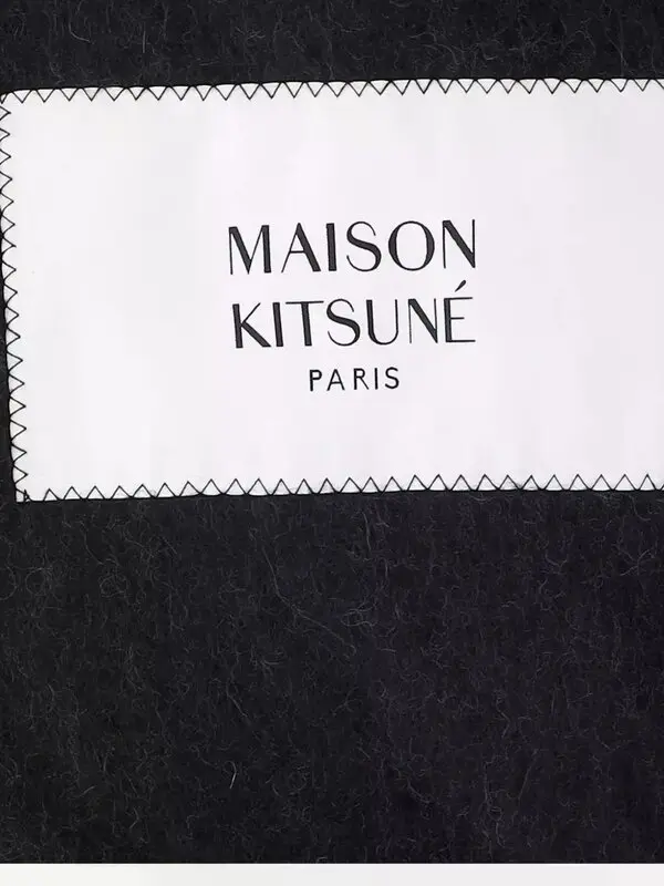 Maison Kitsuné Fringed Alpaca-blend Scarf