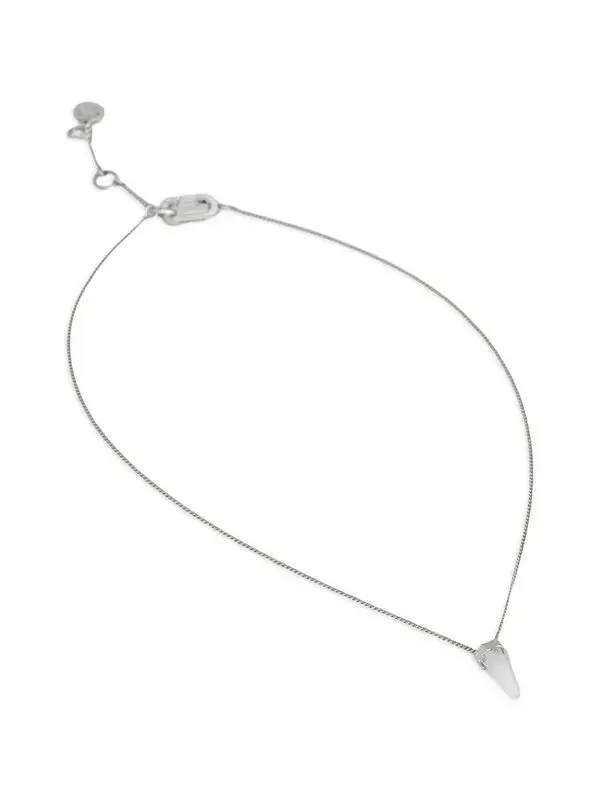 ALLSAINTS Pointed Pendant Necklace - Silver