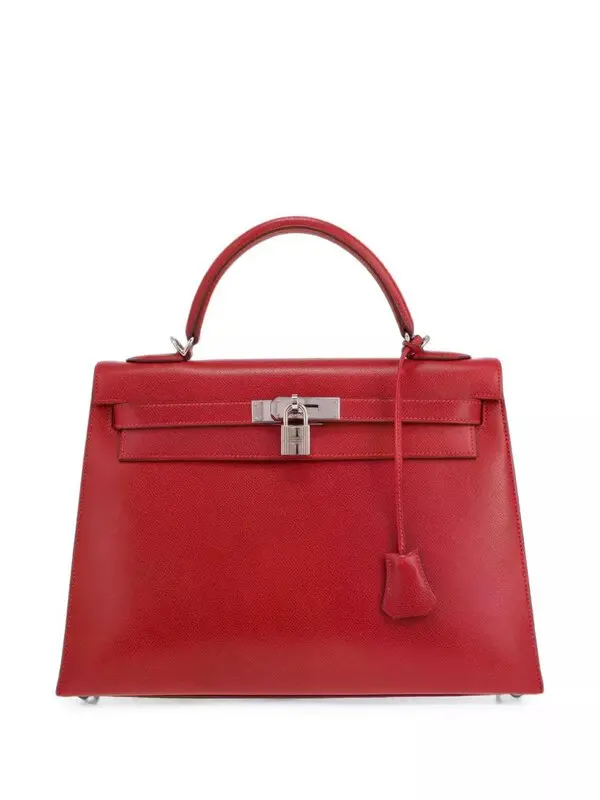 Hermès 2003 32 Kelly Leather Tote Bag - Red