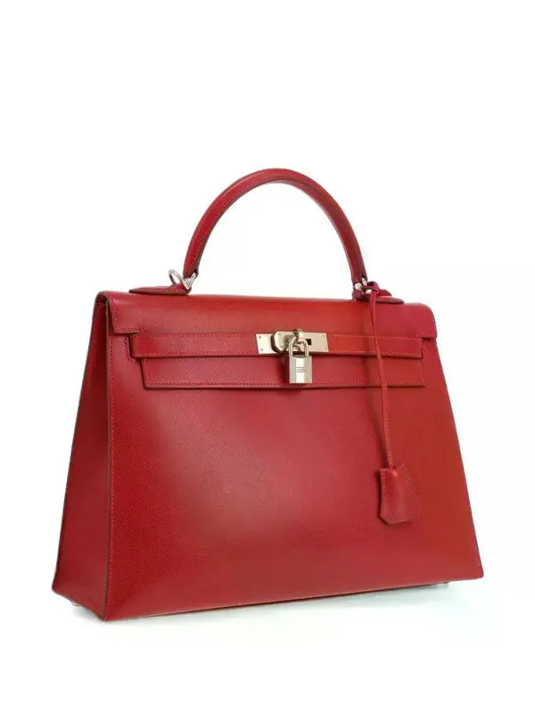 Hermès 2003 32 Kelly Leather Tote Bag - Red