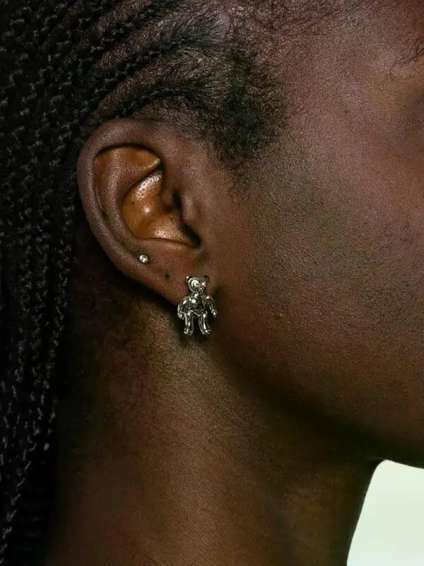 VIVIENNE WESTWOOD Ruby Teddy Bear Earrings