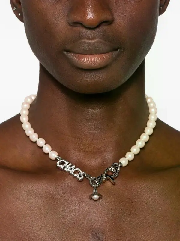 VIVIENNE WESTWOOD Chaos Orb Pearl Necklace