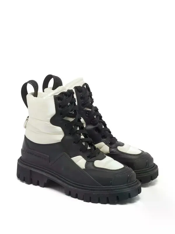 Dolce & Gabbana Padded Panel Combat Boots