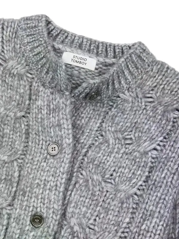 STUDIO TOMBOY Cable-knit Cardigan
