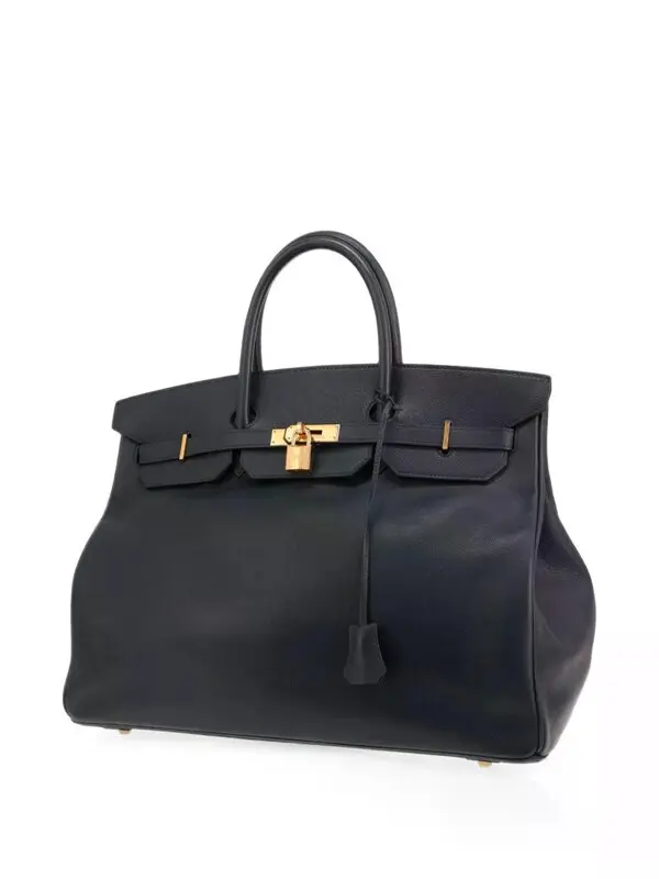Hermès 1996 40 Birkin Leather Tote Bag