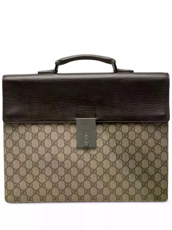 Gucci 2000-2015 Gg Supreme Business Bag - Neutrals