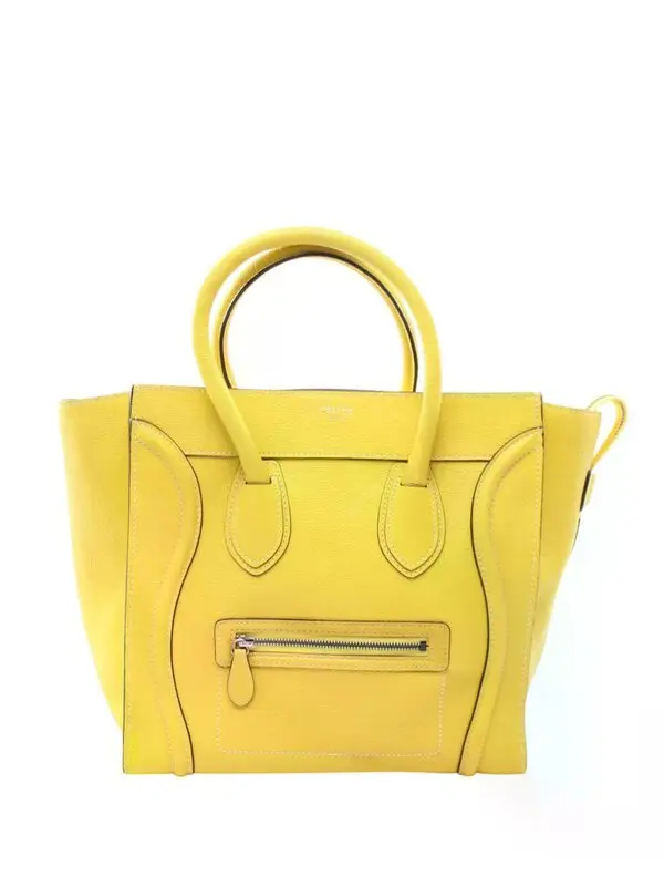 Celine 2000-2015 Mini Leather Luggage Tote Bag