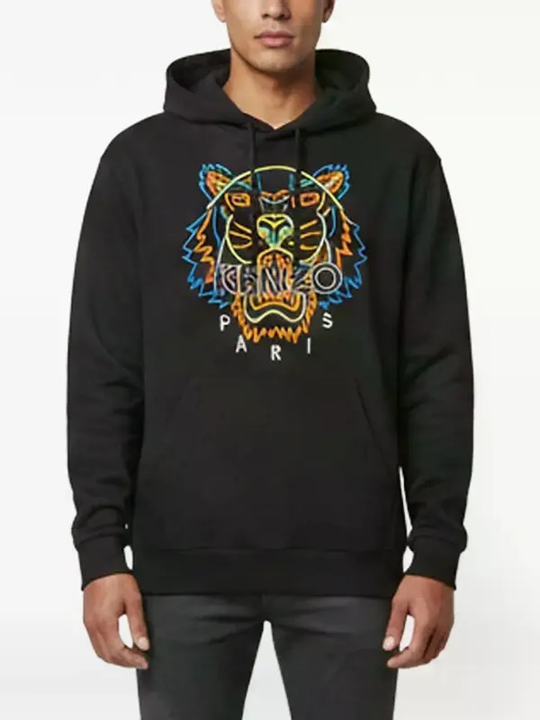 Kenzo Fluorescence Tiger Embroidered Hoodie