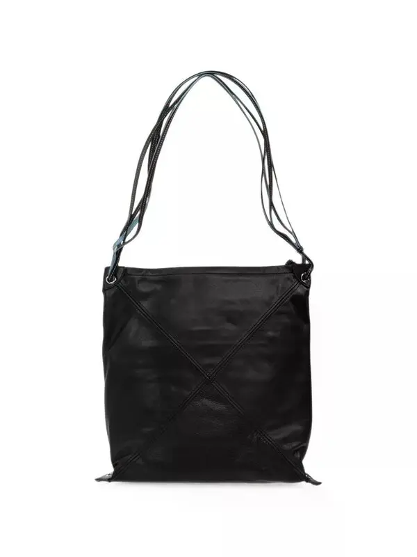 Kenzo Kite Logo-print Leather Tote Bag